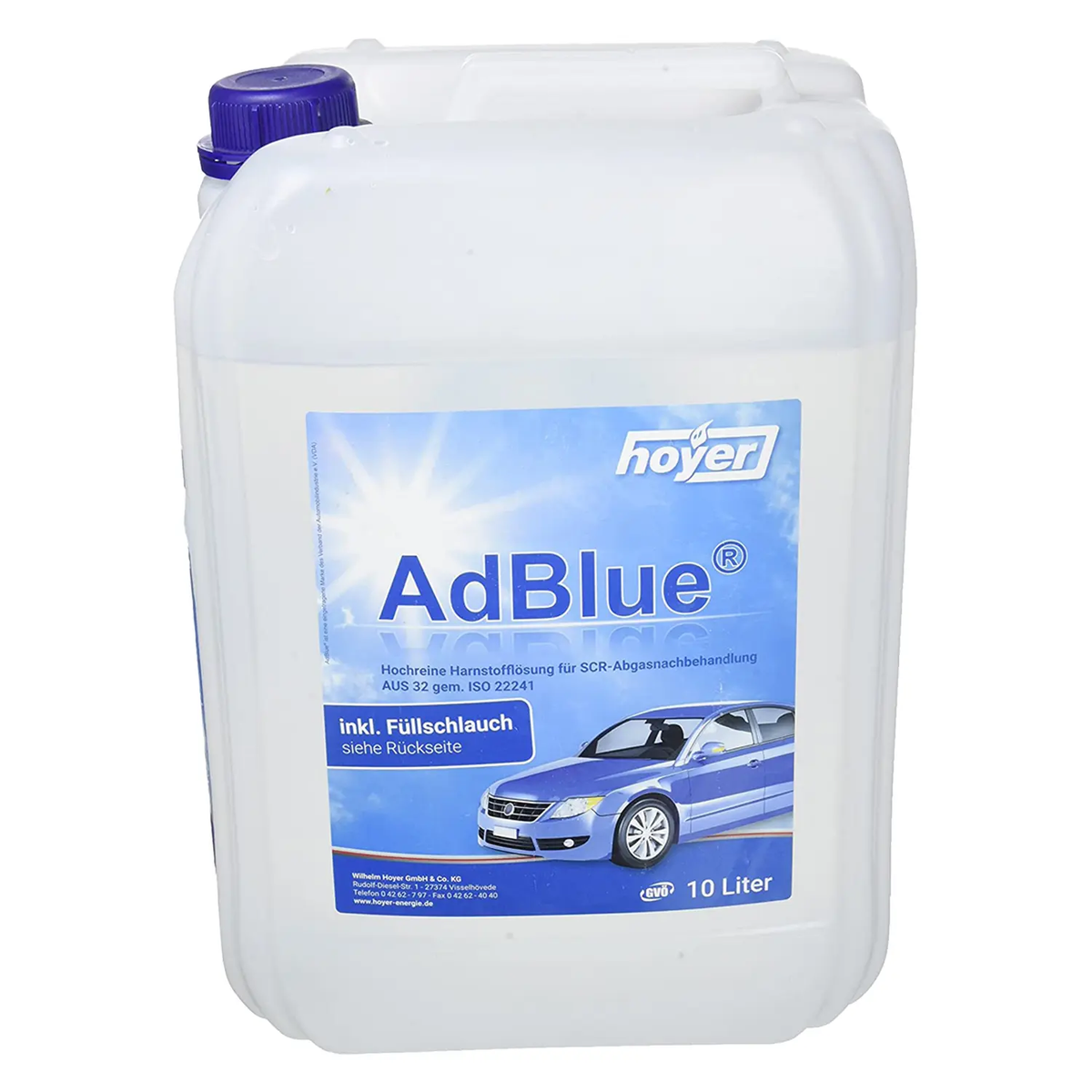 Hoyer AdBlue® Harnstofflösung - 10 Liter inkl. Ausgießer – Autovos