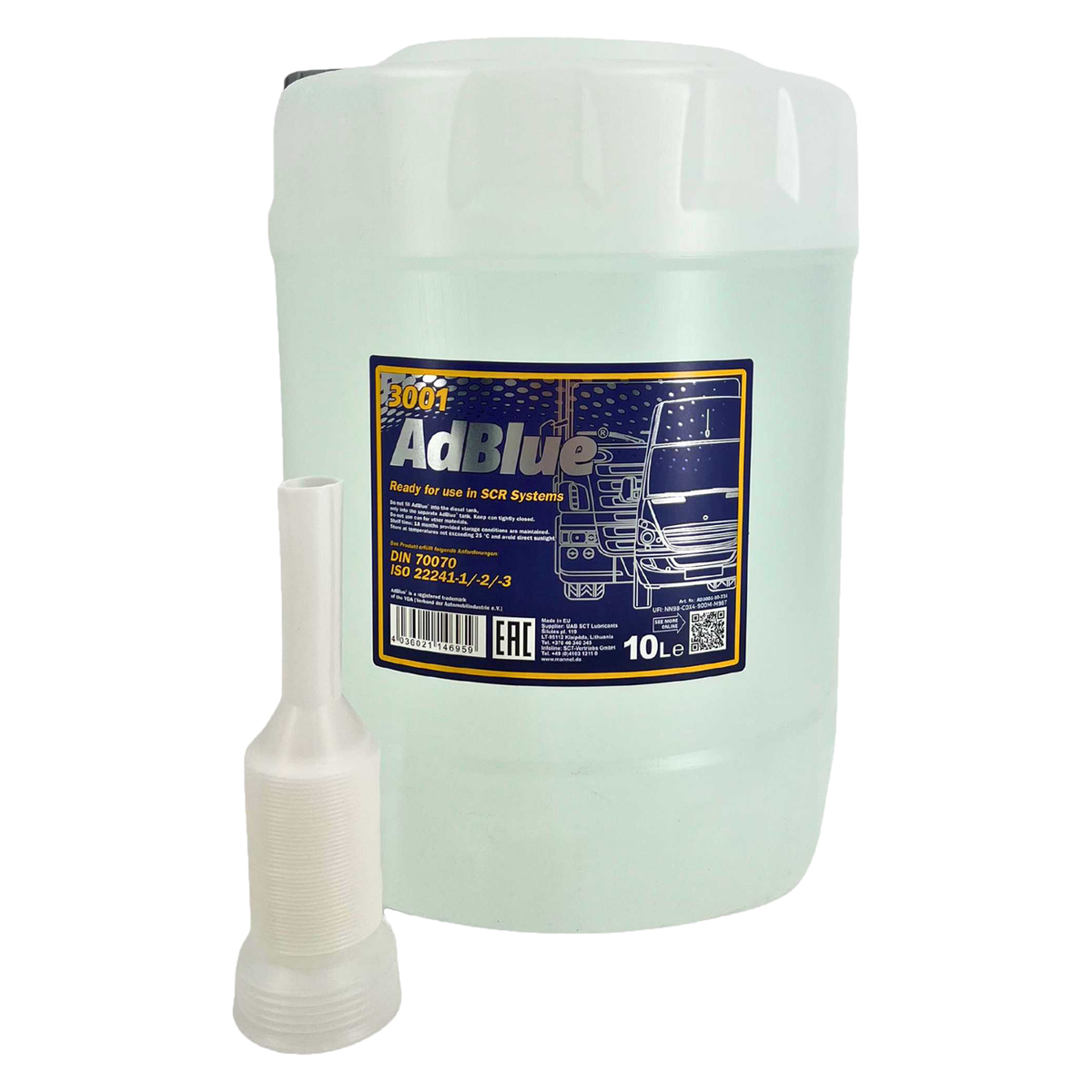 Mannol AdBlue® - 10 Liter inkl. Ausgießer – Autovos