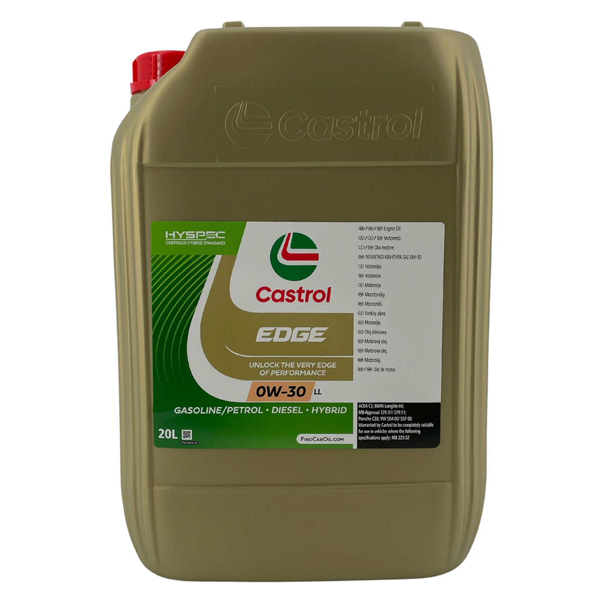 Castrol EDGE 0W-30 LL 20 Liter – Autovos