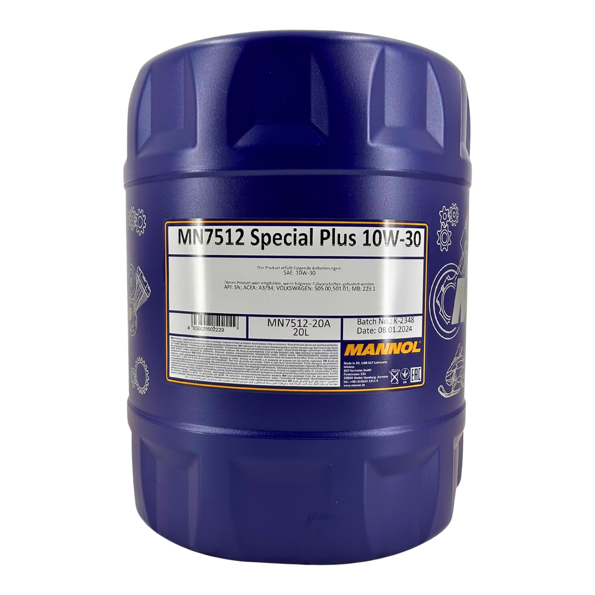 Mannol 7512 Special Plus 10W-30 20 Liter – Autovos