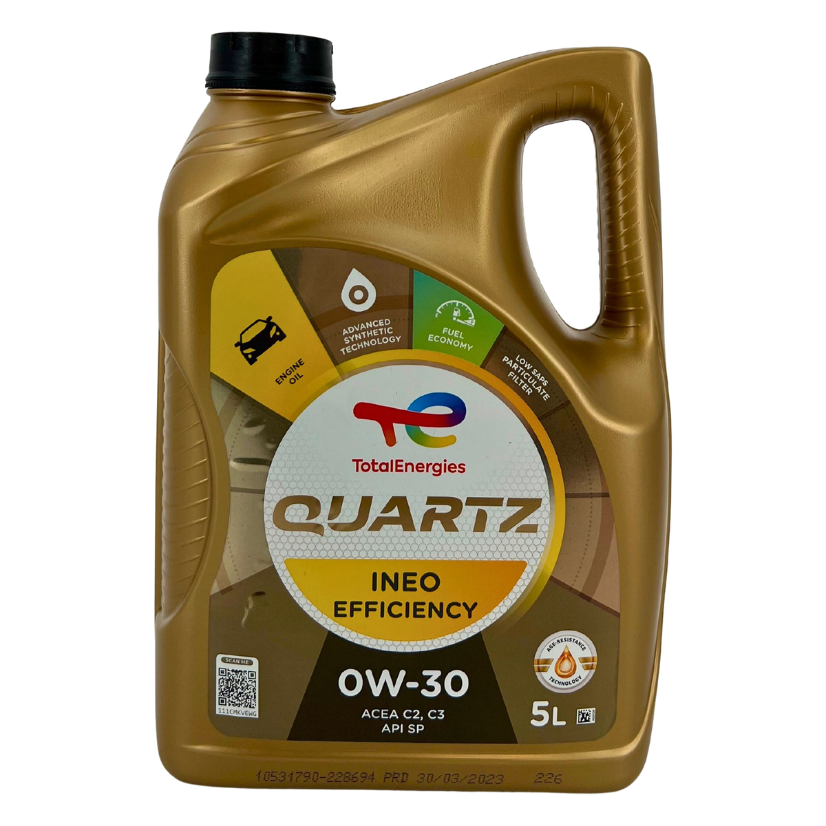 Total Quartz Ineo Efficiency 0W-30 5 Liter – Autovos